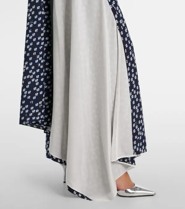 Proenza Schouler Devyn Floral Draped Maxi Dress