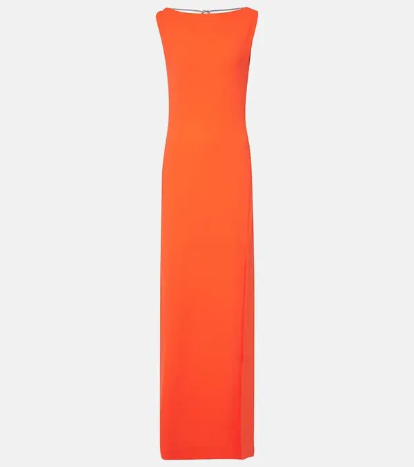 Max Mara Chain-detail Cady Gown - Red
