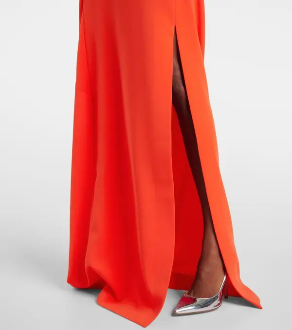 Max Mara Chain-detail Cady Gown - Red