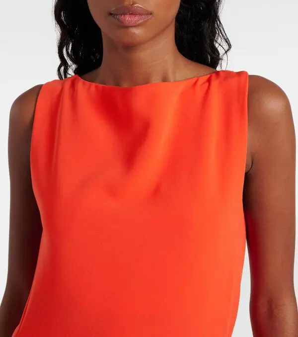 Max Mara Chain-detail Cady Gown - Red