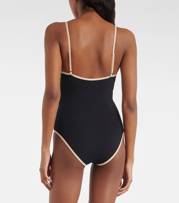 TOTEME Scoop Neck One-piece Swimsuit - Black