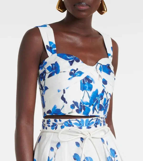Rebecca Vallance Orchid Vines Print Top
