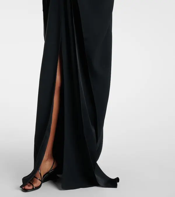TALLER MARMO Crepe Cady Kaftan - Black