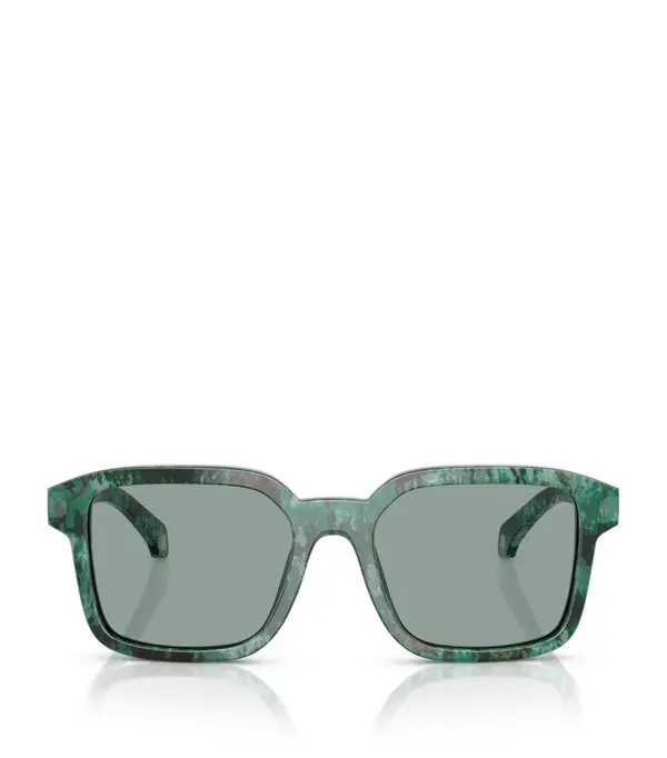 Moncler Acetate Square Frame Sunglasses - Brown