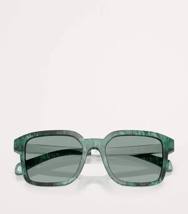 Moncler Acetate Square Frame Sunglasses - Brown