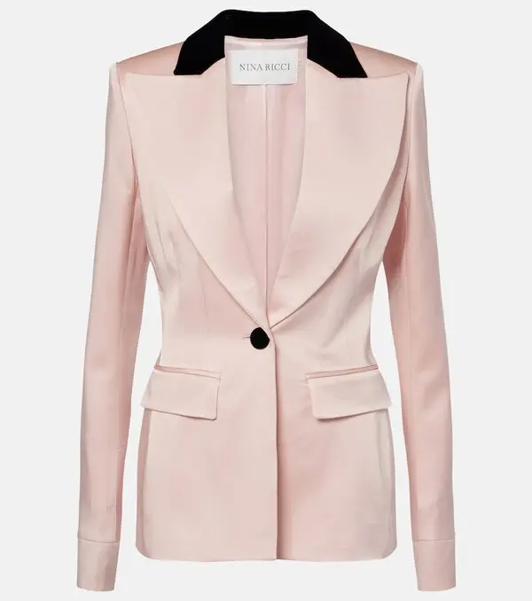 Nina Ricci Twill Blazer - Pink