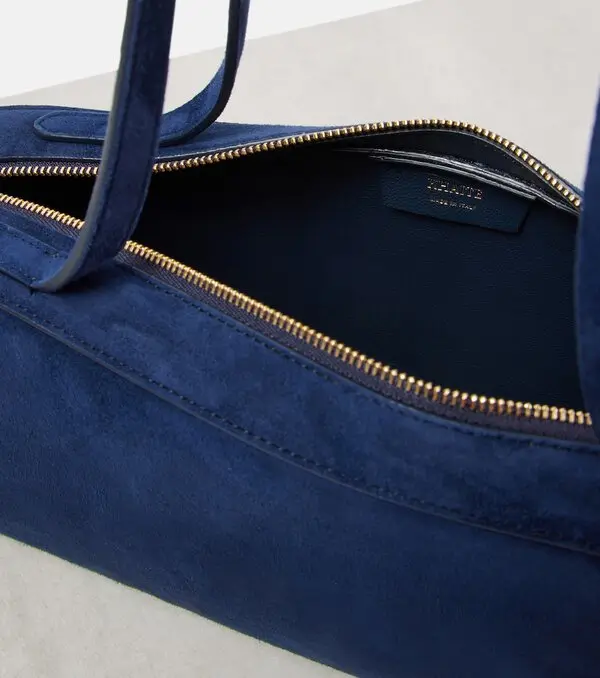 Khaite Simona Suede Shoulder Bag - Blue