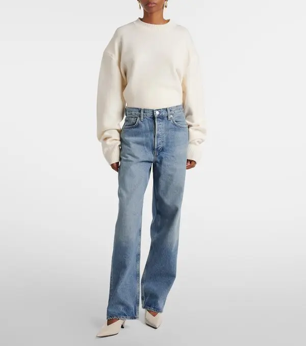 AGOLDE Henson Mid-rise Wide-leg Jeans