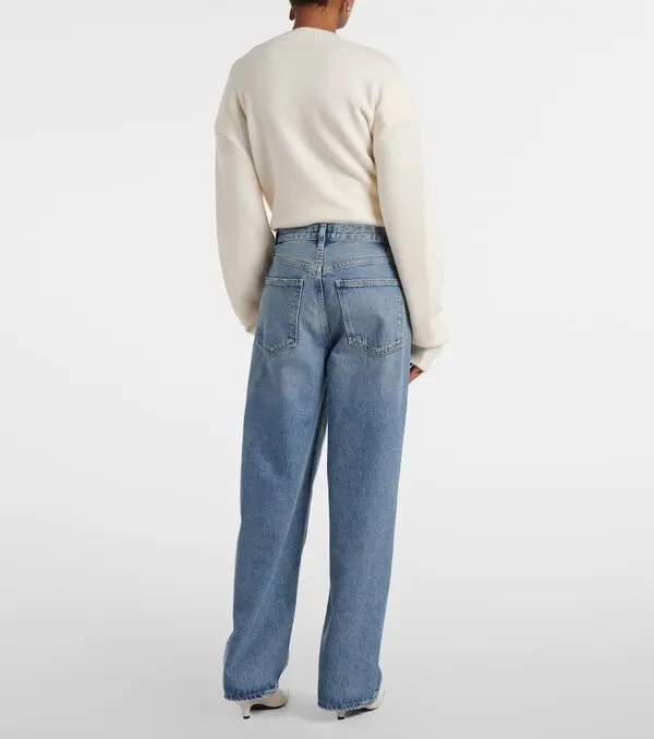 AGOLDE Henson Mid-rise Wide-leg Jeans