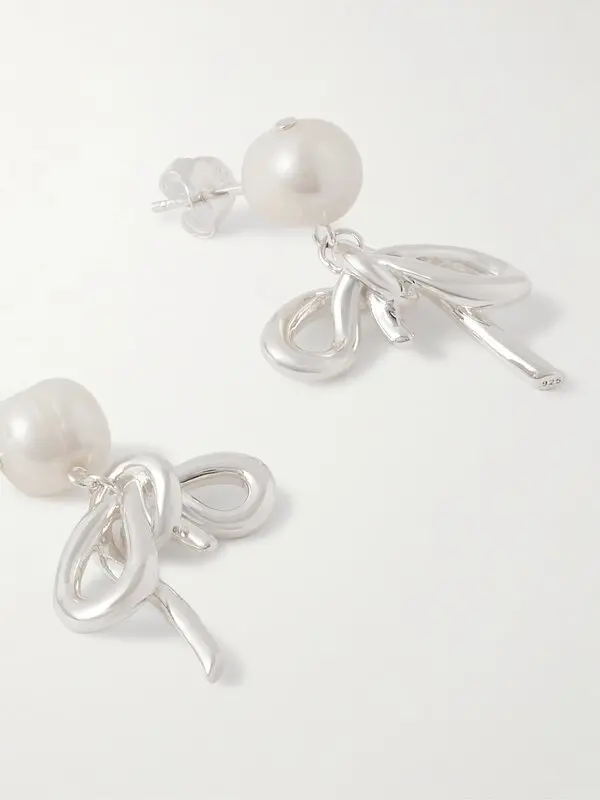Completedworks Recycled And Pearl Earrings