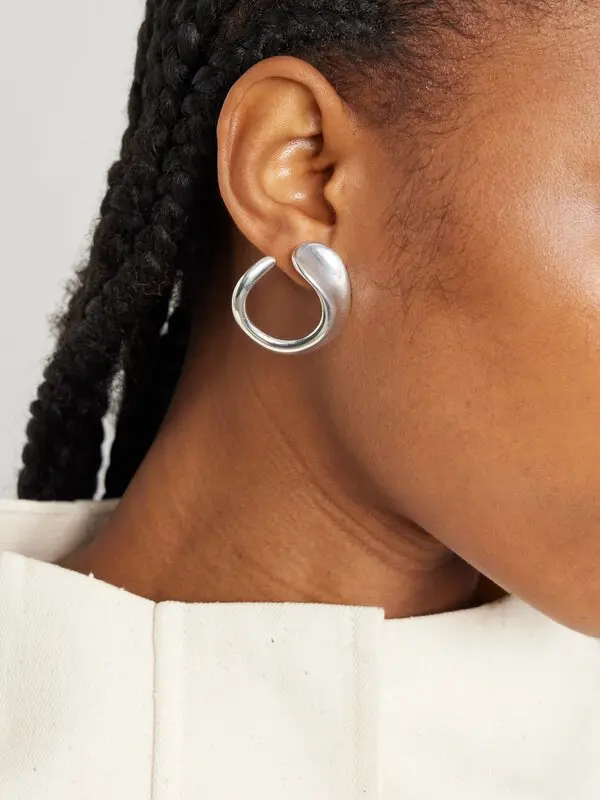 Agmes Marta Recycled Sterling Hoop Earrings