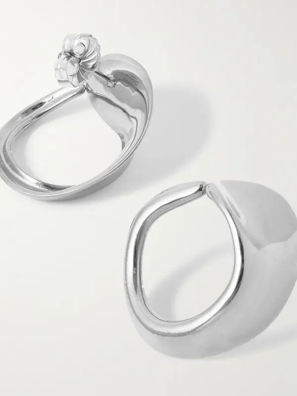 Agmes Marta Recycled Sterling Hoop Earrings