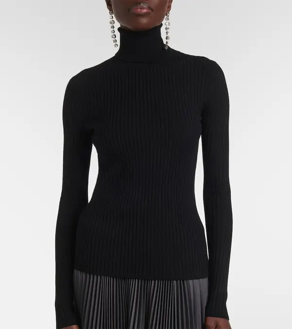 Dolce & Gabbana Wool-blend Ribbed Turtleneck Sweater
