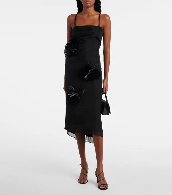 JACQUES WEI Embellished Maxi Dress