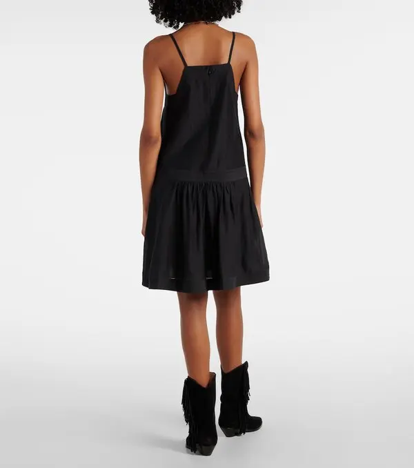 MARANT ETOILE Danielle Cotton-blend Mini Dress