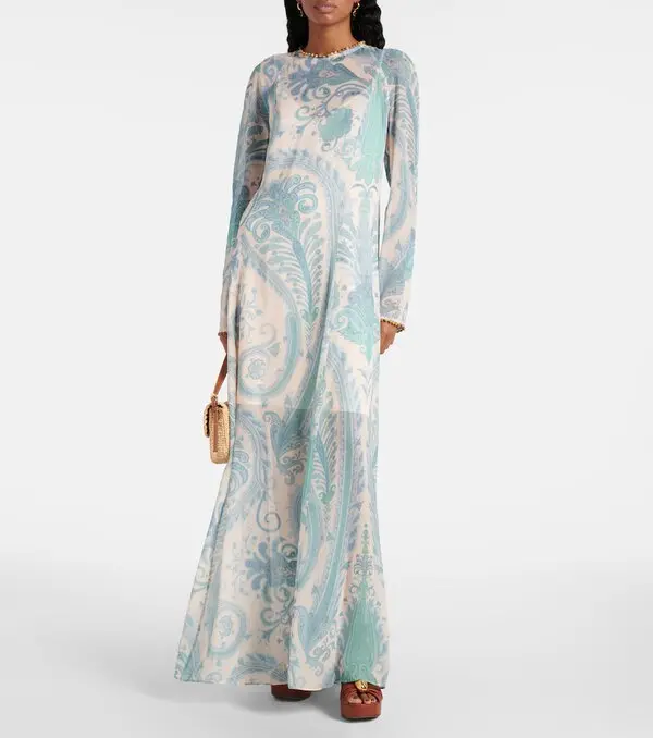 Zimmermann Illuminate Paisley Maxi Dress