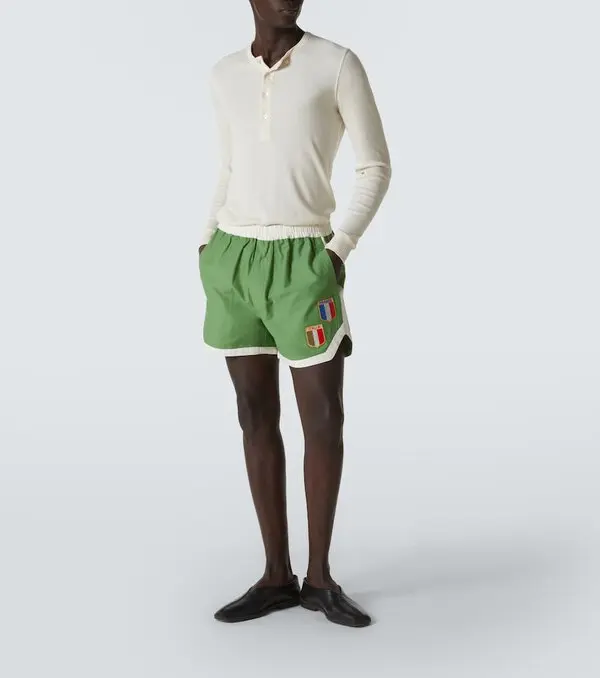 BODE Appliqué Cotton Shorts