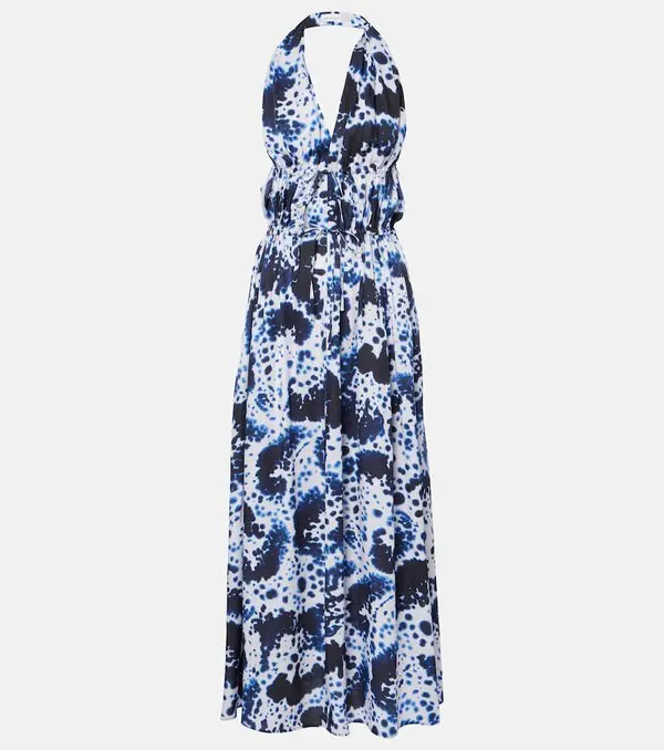 Dries Van Noten Halterneck Maxi Dress