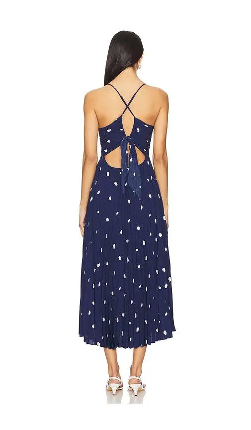 Astr The Label Blythe Pleated Midi Dress