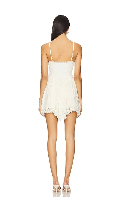 Majorelle Lace Mini Dress - Ivory