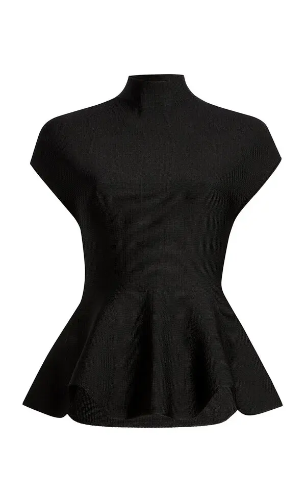 Khaite Andra Knit Top - Black