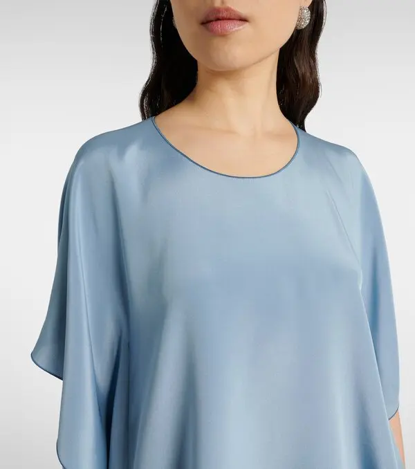 Max Mara Silk Crepe De Chine Blouse