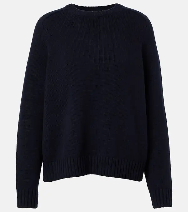 Loro Piana Parksville Cashmere Crewneck Sweater - Blue