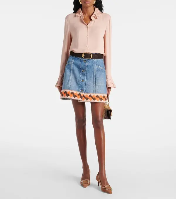 ROGER VIVIER Viv "canard" 55 Buckle-detail Suede Pumps - Brown