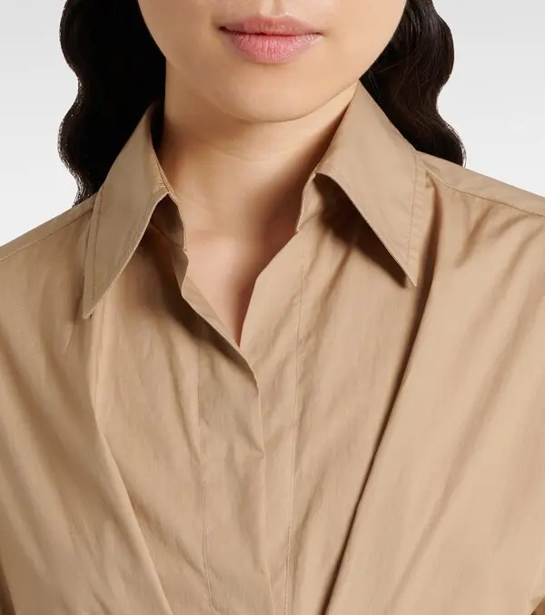 Brunello Cucinelli Belted Cotton Shirt Dress