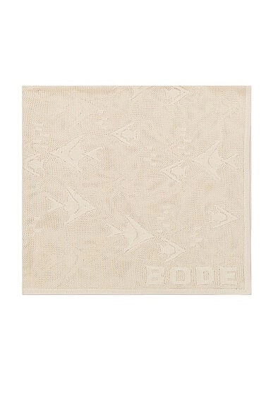 BODE Angel Fish Throw Blanket - Cream