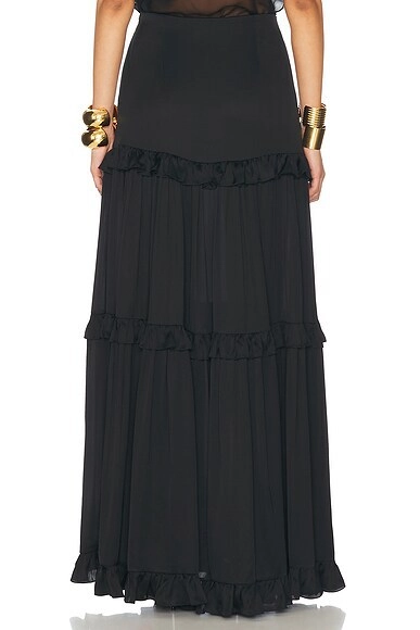 Saint Laurent Charmeuse Maxi Skirt