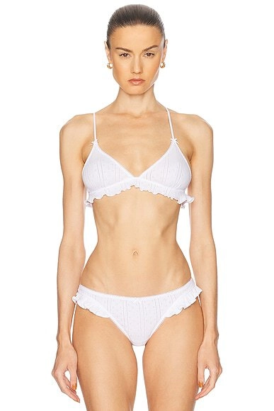 COU COU For Fwrd The Butterfly Bralette - White