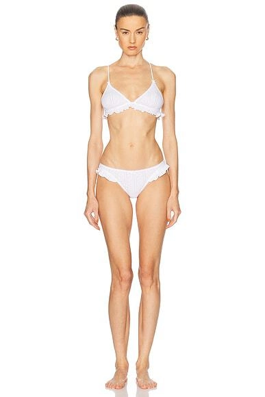 COU COU For Fwrd The Butterfly Bralette - White
