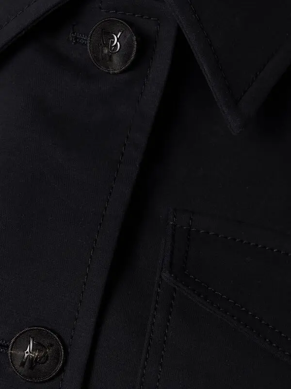 Veronica De Piante Amelia Belted Cotton-blend Jacket