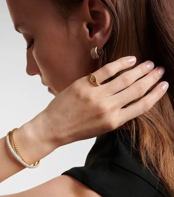 David Yurman Sculpted Cable 18kt Yellow Ring