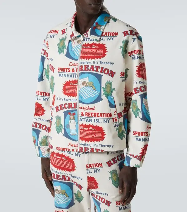 BODE Enrichment Printed Cotton Jacket