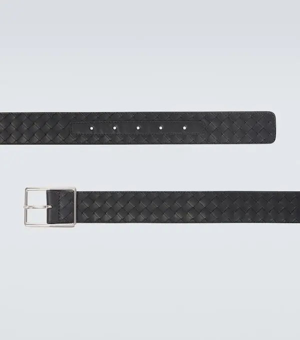 Bottega Veneta Piccolo Intrecciato Leather Belt