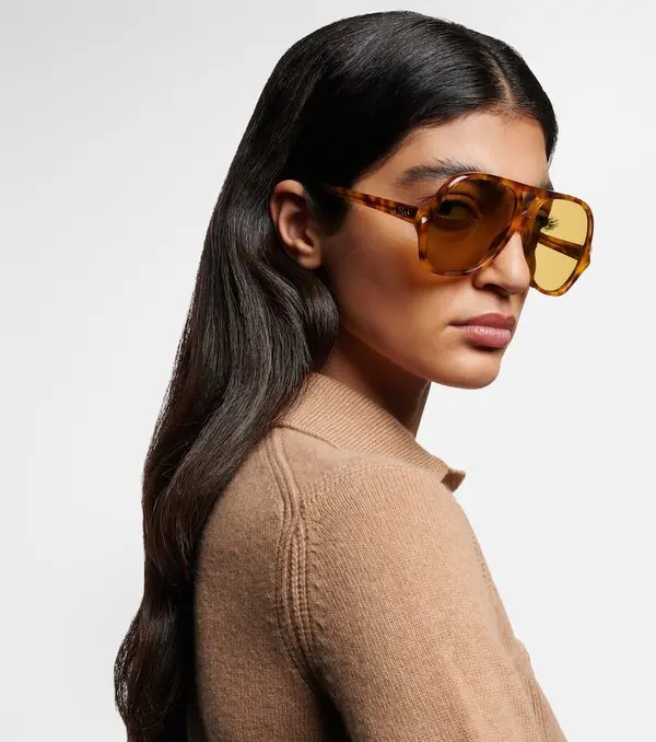 Chloé Aviator Sunglasses - Brown