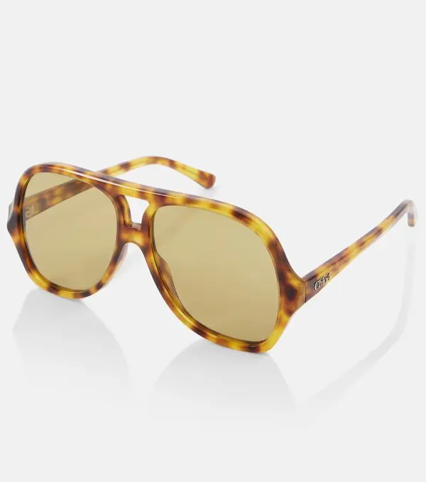 Chloé Aviator Sunglasses - Brown