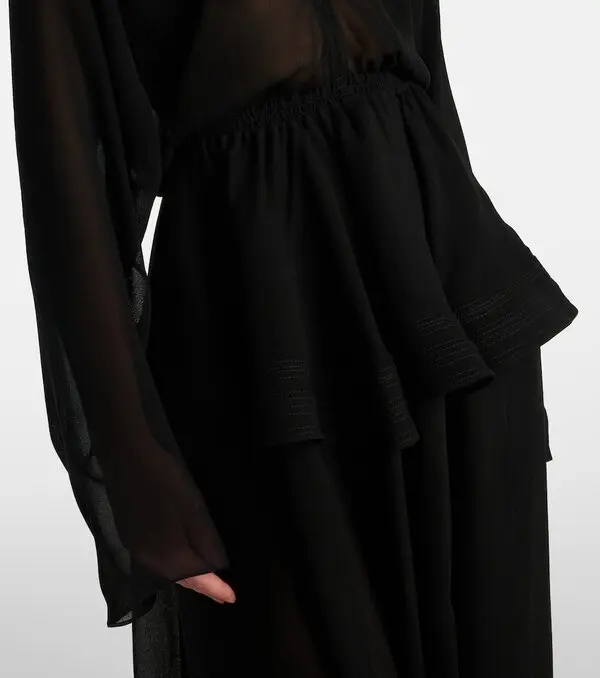 Alaïa Peplum Midi Dress