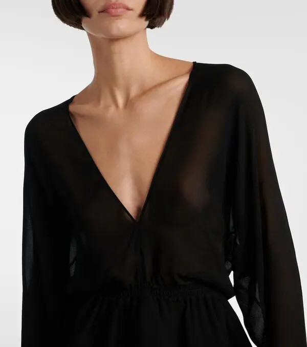 Alaïa Peplum Midi Dress