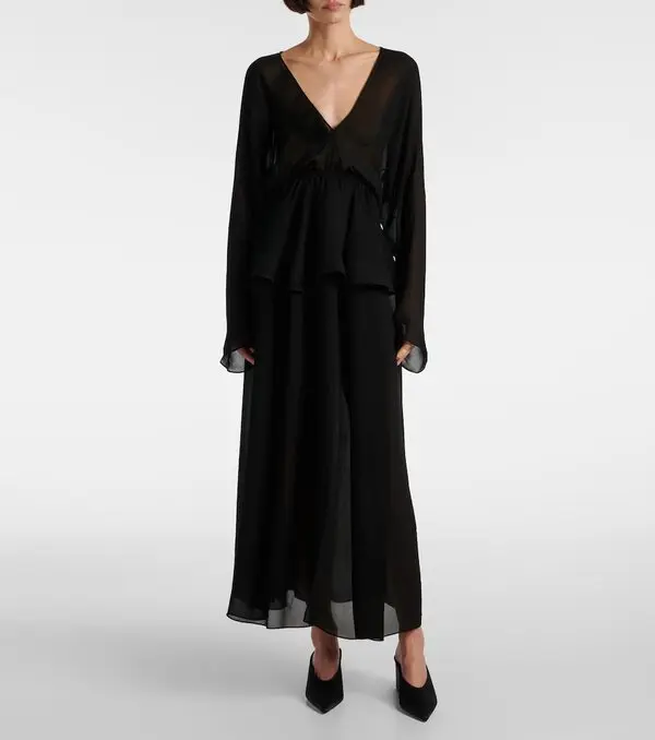 Alaïa Peplum Midi Dress