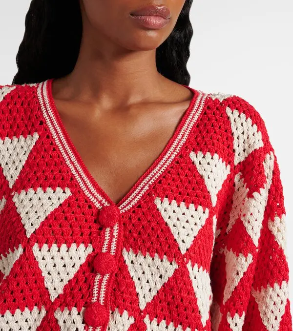 Anna Kosturova Crochet Cotton Cardigan