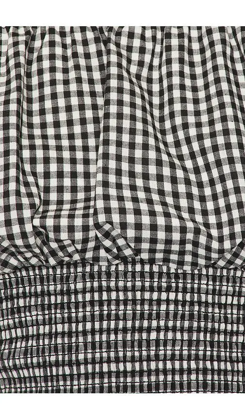 LOVERS AND FRIENDS Off-shoulder Smocked Bodice Romper With Bubble Hem