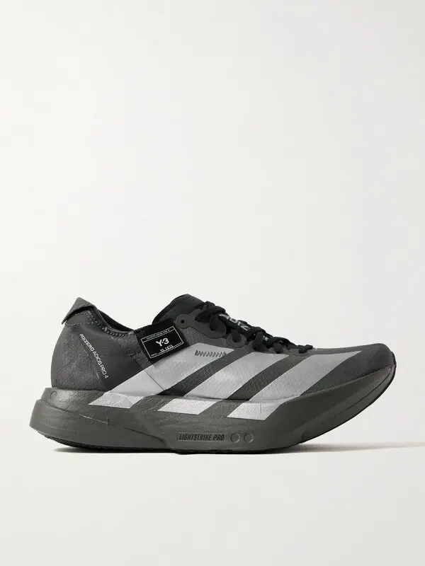 ADIDAS ORIGINALS Y-3 Adizero Adios Pro 4 Ripstop Sneakers - Black