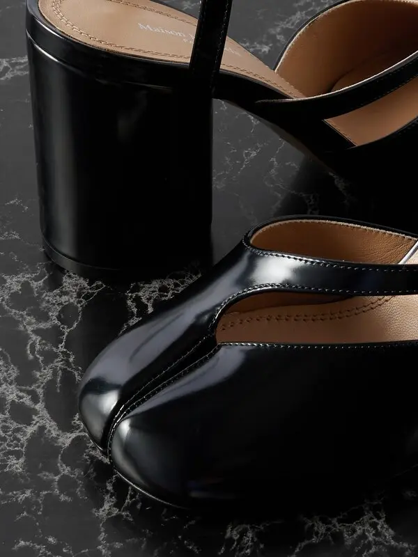 MAISON MARGIELA Tabi Split-toe Block Heel Pumps - Black
