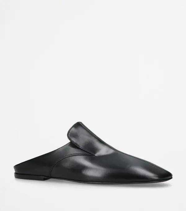 Dries Van Noten Leather Square-toe Mules