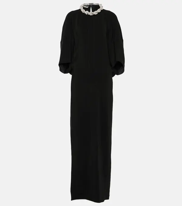 Stella McCartney Crystal-braided Maxi Dress