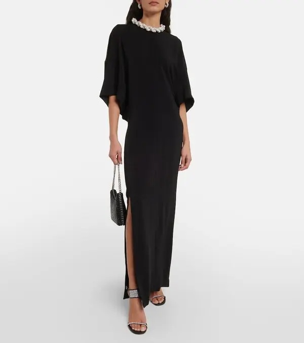 Stella McCartney Crystal-braided Maxi Dress
