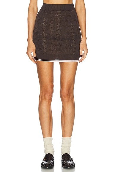 Amiri Knit Mini Skirt